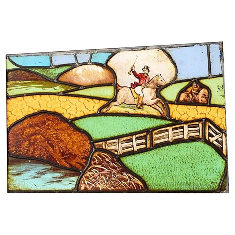 Exceptional Stained Glass Window By Mauméjean Masters Scene From