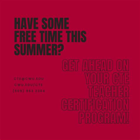 Cwu Business And Industry Route Cte Teacher Preparation Program On