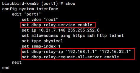 technical tip dhcp relay with different vlan setu fortinet community