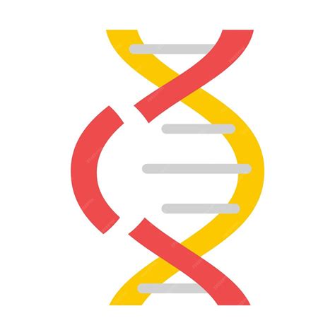 Premium Vector Noninteger Dna Icon Flat Illustration Of Noninteger