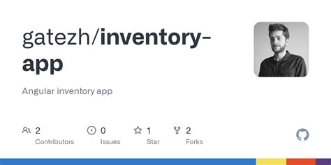 GitHub Gatezh Inventory App Angular Inventory App