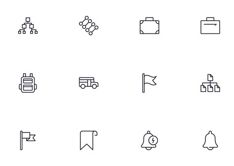 Education Line Icon Set Collection Of High Quality Signs For Web