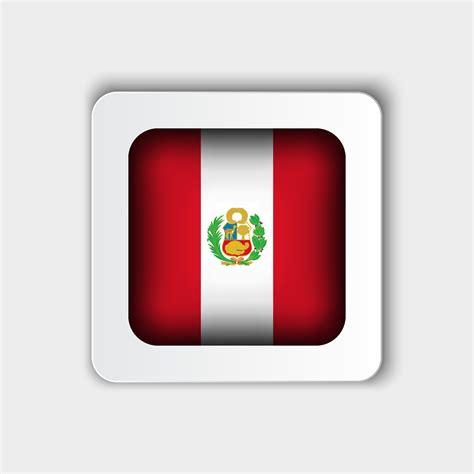 Peru Flag Button Flat Design 37801885 Vector Art At Vecteezy