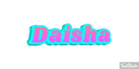 Daisha Name Animated  Logo Designs