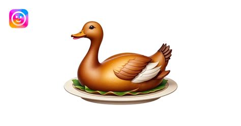 Cinematic Realistic Peking Duck Dish Emoji Depicted With Crispy