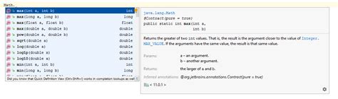 Java View Full Javadoc While Browsing Autocomplete Options In