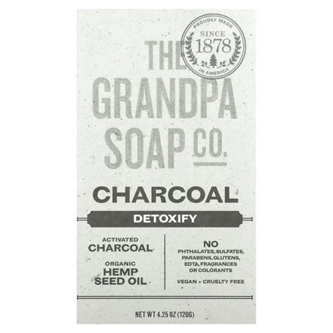Grandpa Soap Co Organic Charcoal Soap With Natural Pure Body