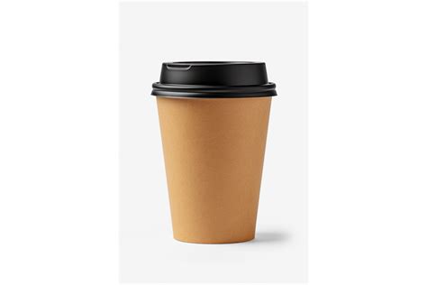 Brown Paper Cup Mockup Graphic By Illustrately · Creative Fabrica