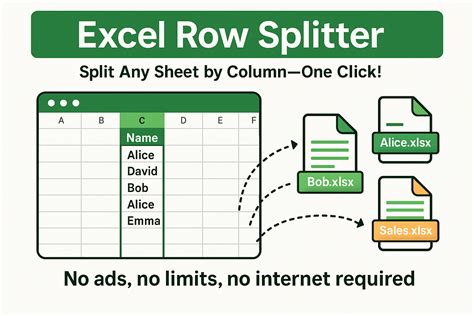Excel Row Splitter — Instantly Break Up Your Spreadsheet By Any Column