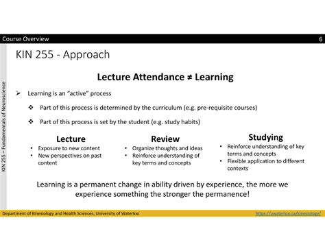 Lecture Introduction to the nervous system full page slides KIN ñ Fundamentals of Studocu