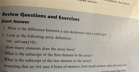 Solved Review Questions And Exercises Short Answer What Chegg