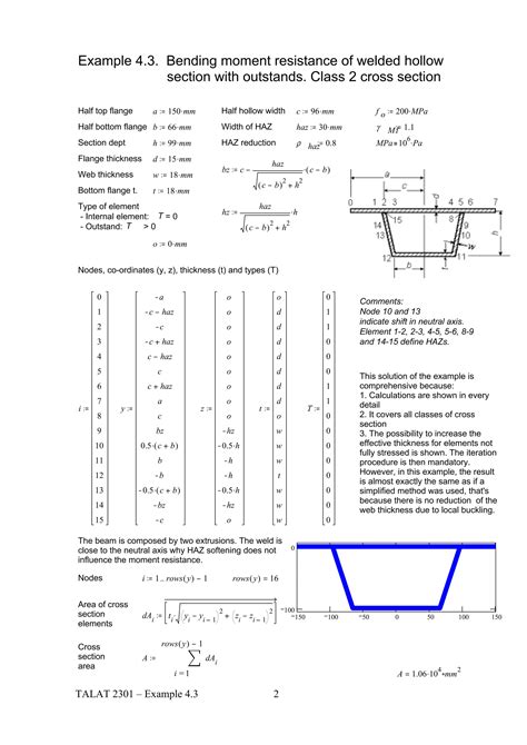 Talat Lecture 2301 Design Of Members Example 43 Bending Moment