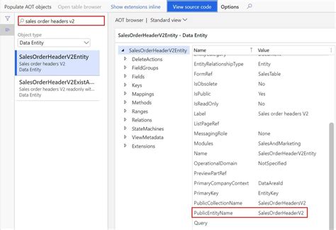 Aot Browser D365 Finance And Operations Dynamics Tips
