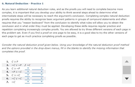 Solved 6 Natural Deduction Practice 1 As You Learn