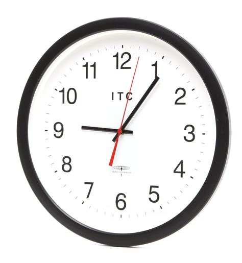 Symple Stuff Itc Round Plastic Wall Clock 14 Inches Black And Reviews Wayfair