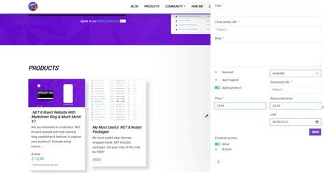Dotnet Csharp Blazor Fullstack Api Website Brand Features