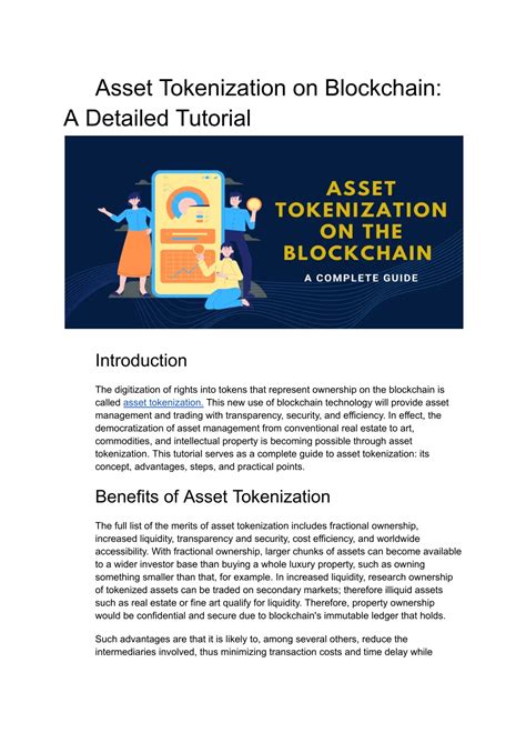 ppt asset tokenization on blockchain powerpoint presentation free