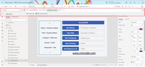 Learn To Parse JSON In Power Apps Using Power FX Formula CRM Crate