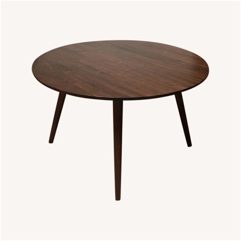 Article Seno Walnut 47 Round Dining Table Aptdeco