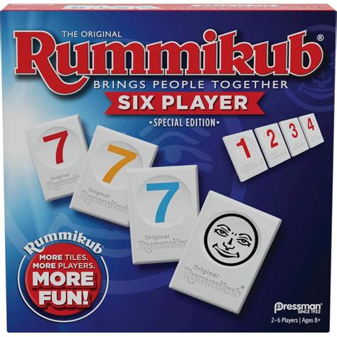 Rummikub Six Player Edition The Classic Rummy Tile Game More Tiles