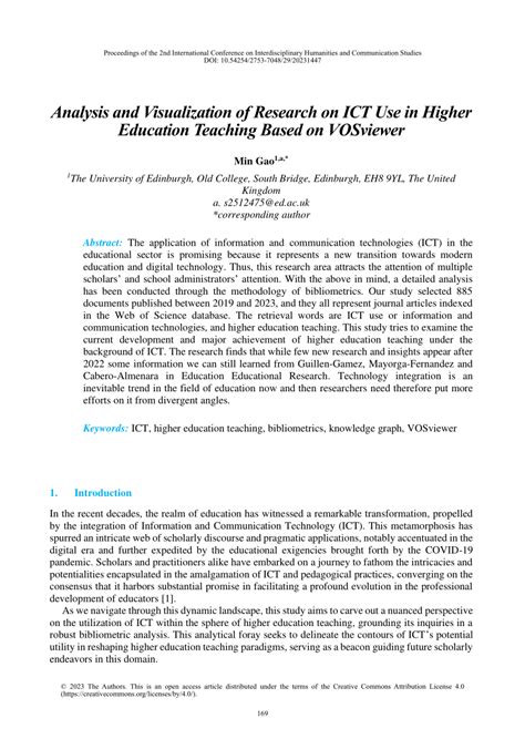 Pdf Analysis And Visualization Of Research On Ict Use In Higher Education Teaching Based On