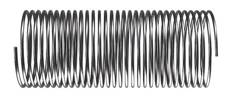 Premium Photo Metal Chrome Spring Closeup Isolated On White