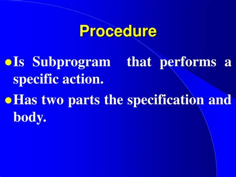 Ppt Plsql Subprograms Powerpoint Presentation Free Download Id