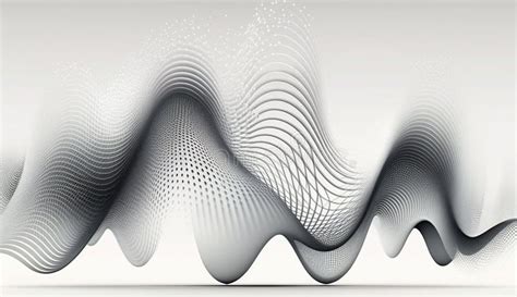 Sound Waves Dynamic Effect Illustration With Particle Wave Flow Ai