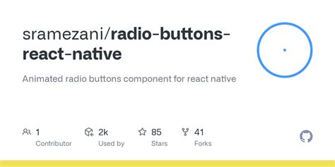 Github Sramezaniradio Buttons React Native Animated Radio Buttons