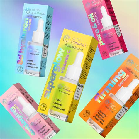 Ultra Compact Serum Packaging Design Behance