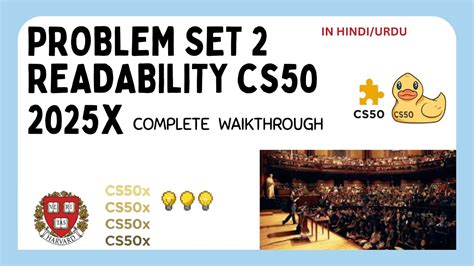 Cs50 Problem Set 2 Readability Complete Walkthrough Cs50 2025x