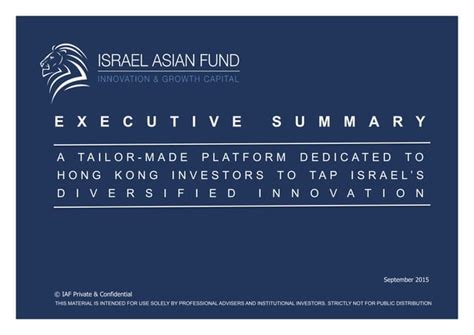 IAF Executive Summary Sep PPT