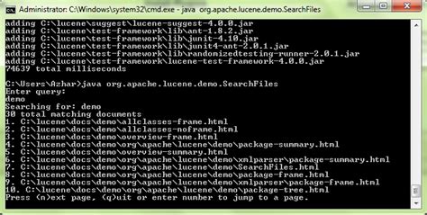 tutorial lucene basic demo