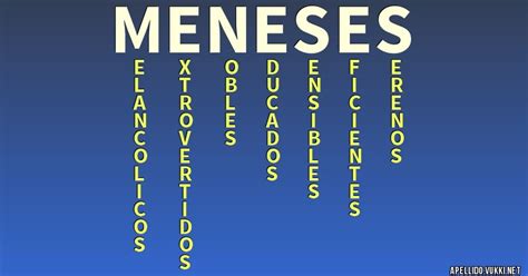 Significado Del Apellido Meneses Significados De Los Apellidos