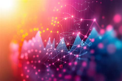 Exploration Of Abstract Data Visualization Utilizing Vibrant Colors And Engaging Graphical