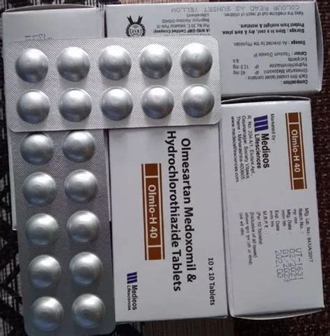 Olmio H 40, Medicamen Who Gmp, 10*10 Tab, Rs 22.08 /strip MEDIEOS ...