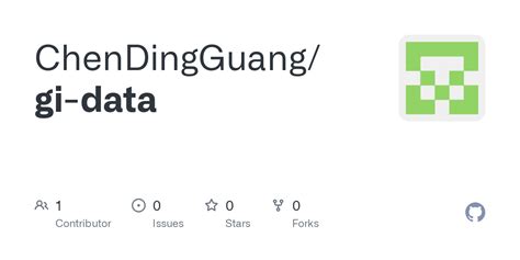 Github Chendingguanggi Data