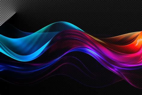 Premium Psd Abstract Colorful Waves Background