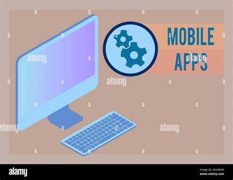 Hand Writing Sign Mobile Apps Business Approach Small Programs Are