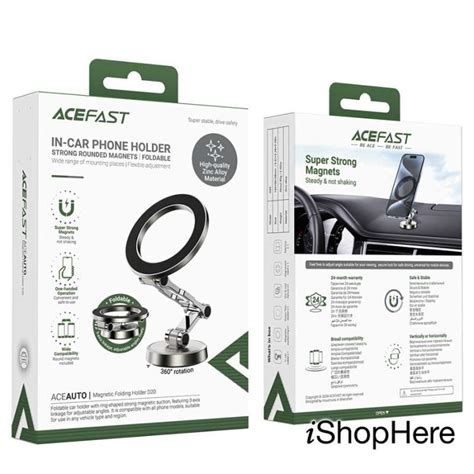 Jual Acefast D20 Magnetic Car Phone Holder Car Mount Magsafe Foldable