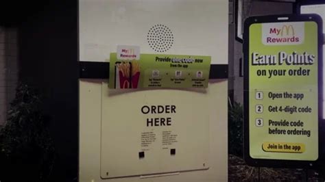 Mcdonalds Drive Thru Order Box At Night Stock Video Pond5
