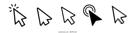 Computer Mouse Click Cursor Pointer Cursor Stock Vector Royalty Free