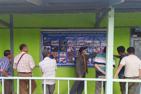 မိုင်းယုမြို့၌ မူးယစ်ဆေးဝါးနှင့် လူကုန်ကူးမှုအန္တရာယ်အသိပညာပေး နံရံကပ