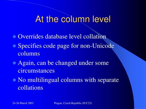 Ppt Unicode And Collation Support In Microsoft Sql Server Powerpoint