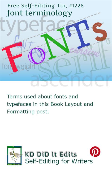 Book Layout And Formatting Ideas Font Terminology • Kd Did It Book Layout And Formatting Ideas Font Terminology • Kd Did It