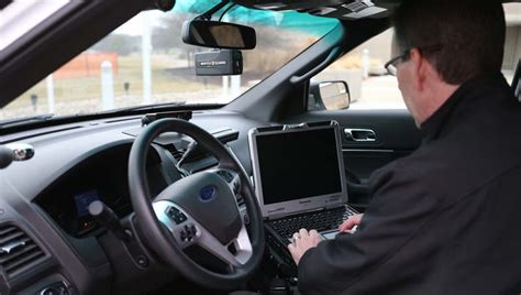 Inside Police Car