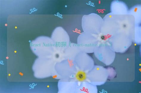 react native初探（react native start） it文章 陈派导航