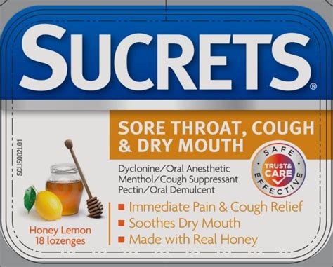 Dailymed Sucrets Dyclonine Hcl Menthol And Pectin Lozenge