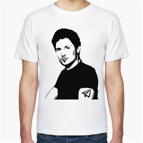 Футболка Павел Дуров и самолетик купить на Printdirect.ru | 8206413-25